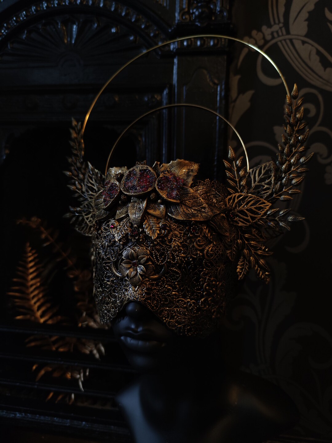 Persephone Pomegranate Mask - Etsy