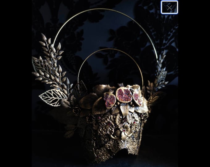 Persephone Pomegranate Mask - Etsy