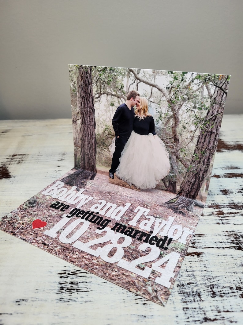 Custom Pop up 3D Save the Dates or Invitations - Etsy