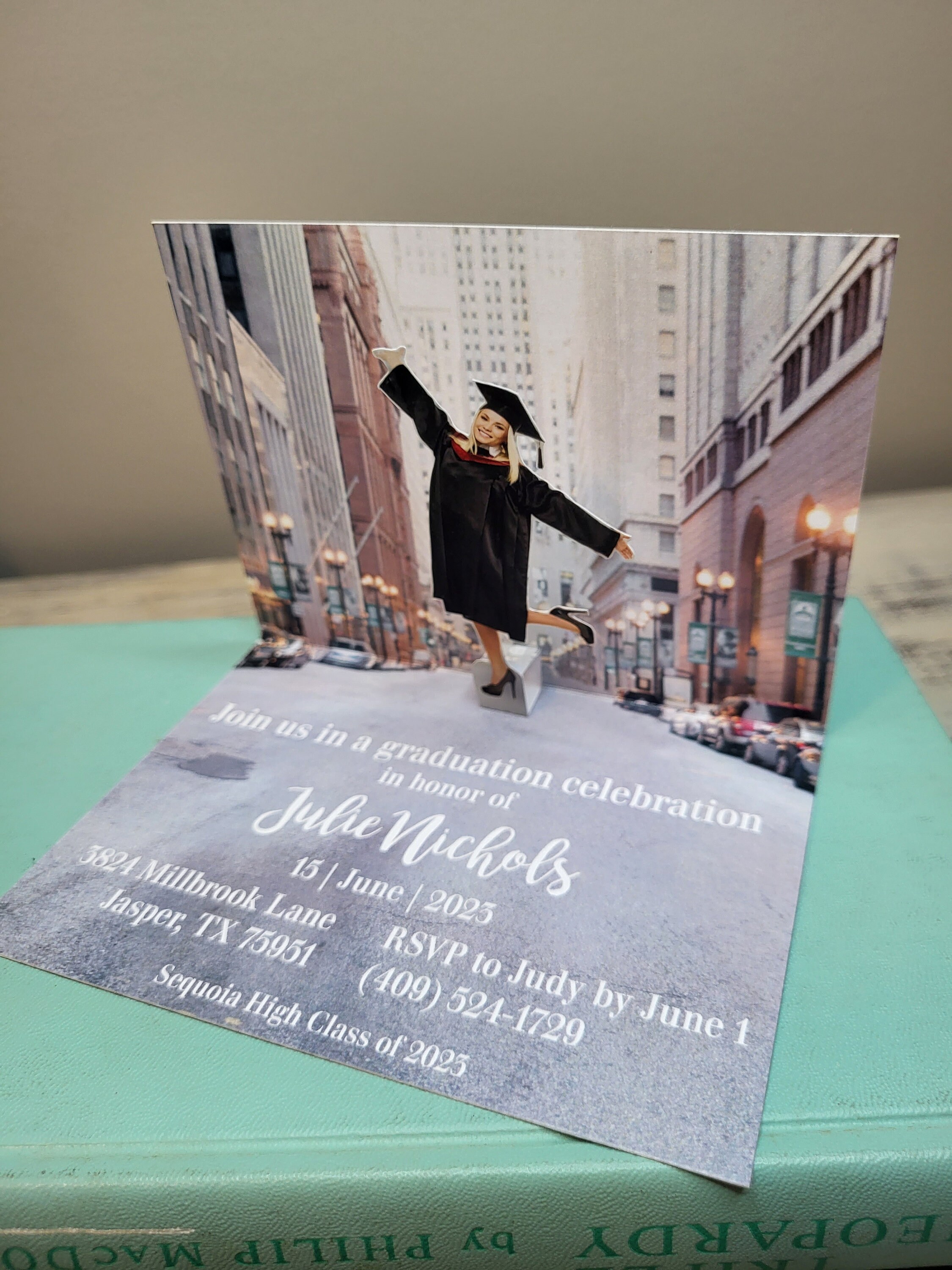 Custom Pop up 3D Graduation Announcements - Etsy