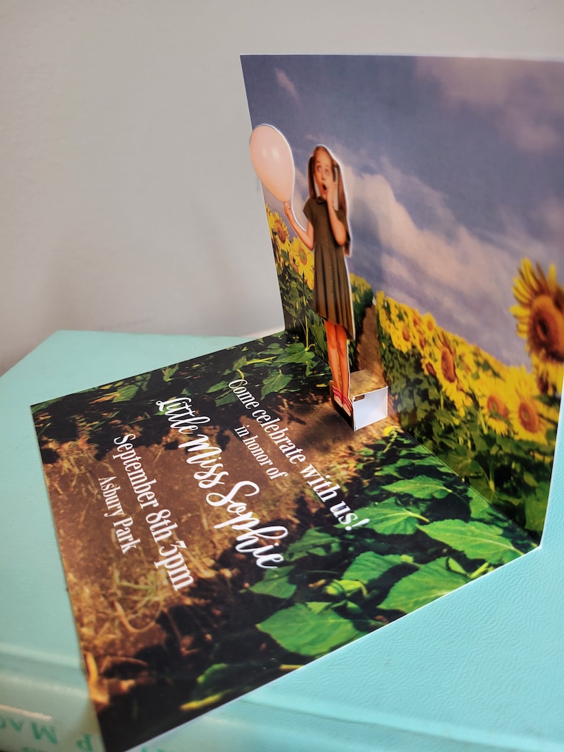Custom 3D Pop up Birthday Invitations - Etsy