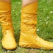 Yellow Leather Moccasins, Women Moccasins, Moccasin Boots, Womens ...