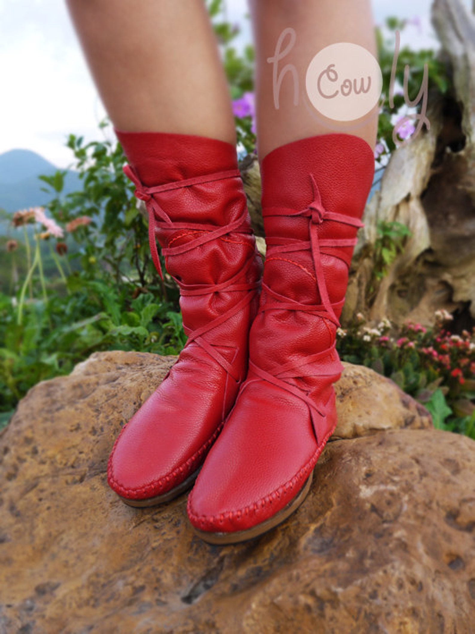 Moccasin, Red Moccasins, Moccasin Boots, Womens Moccasins, Leather ...