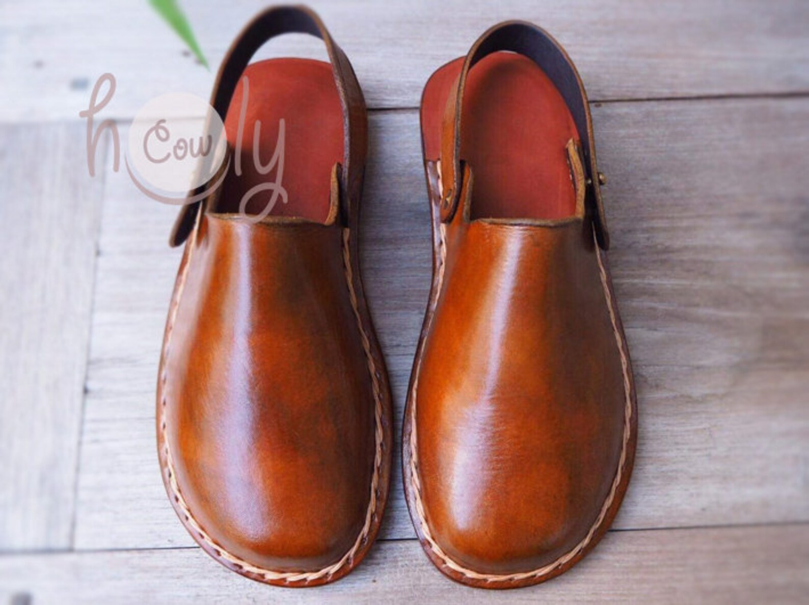 Hand Stitched Leather Sandals Brown Leather Sandals Womens - Etsy