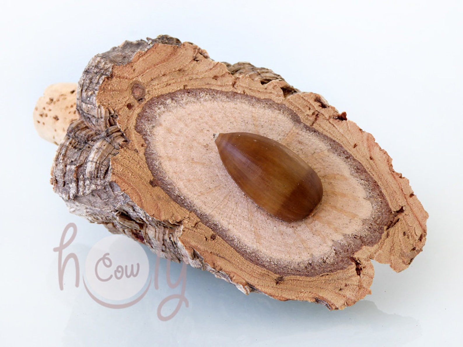 Handmade Set of Two Eco Friendly Natural Rustic Cork Bark Wine Stoppers ...