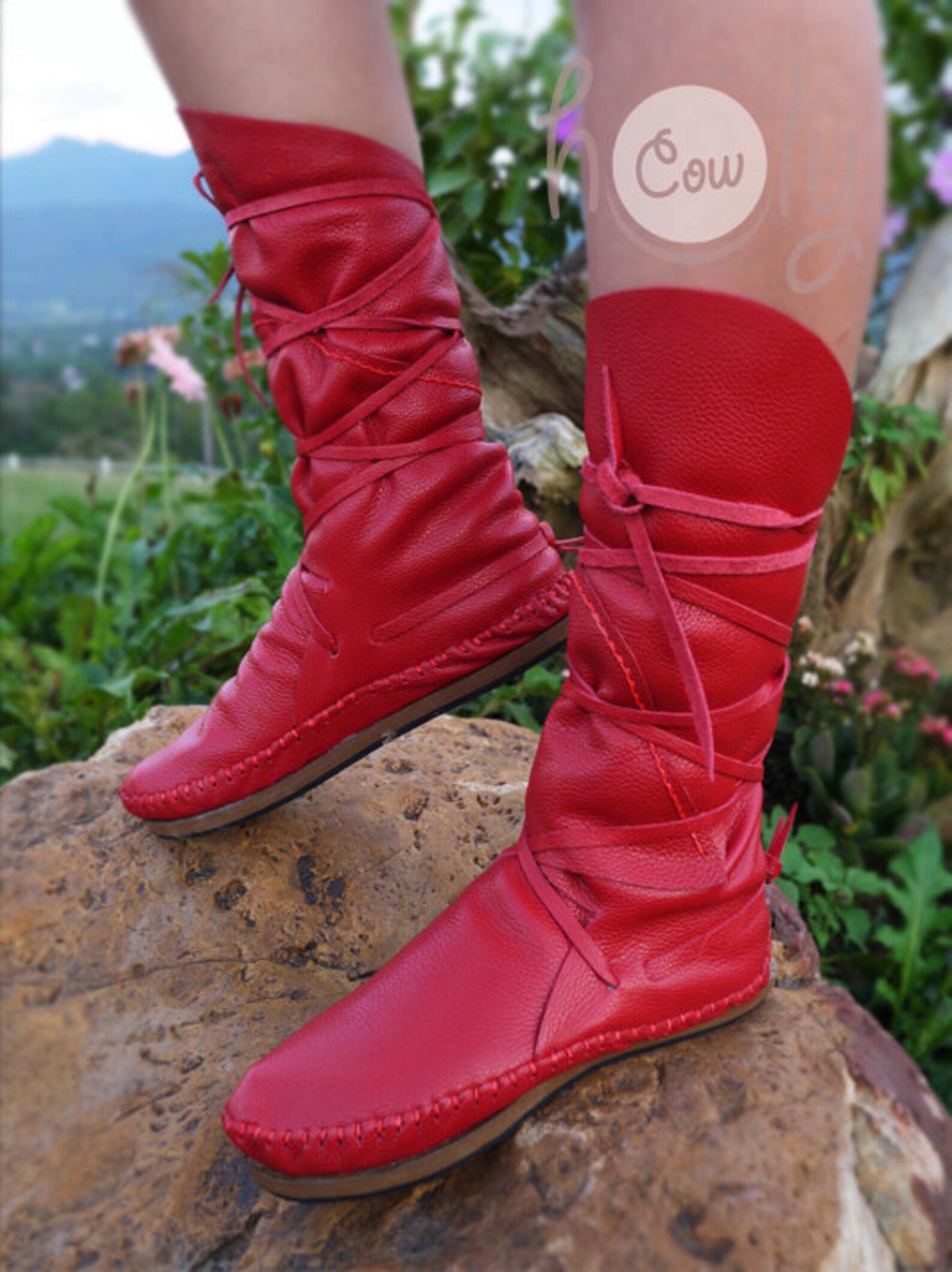 Moccasin, Red Moccasins, Moccasin Boots, Womens Moccasins, Leather ...