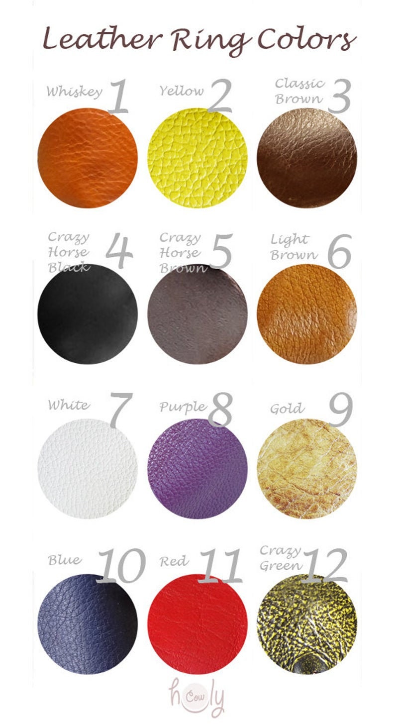 Handmade Leather Rings Available in All Colors Womens Leather | Etsy