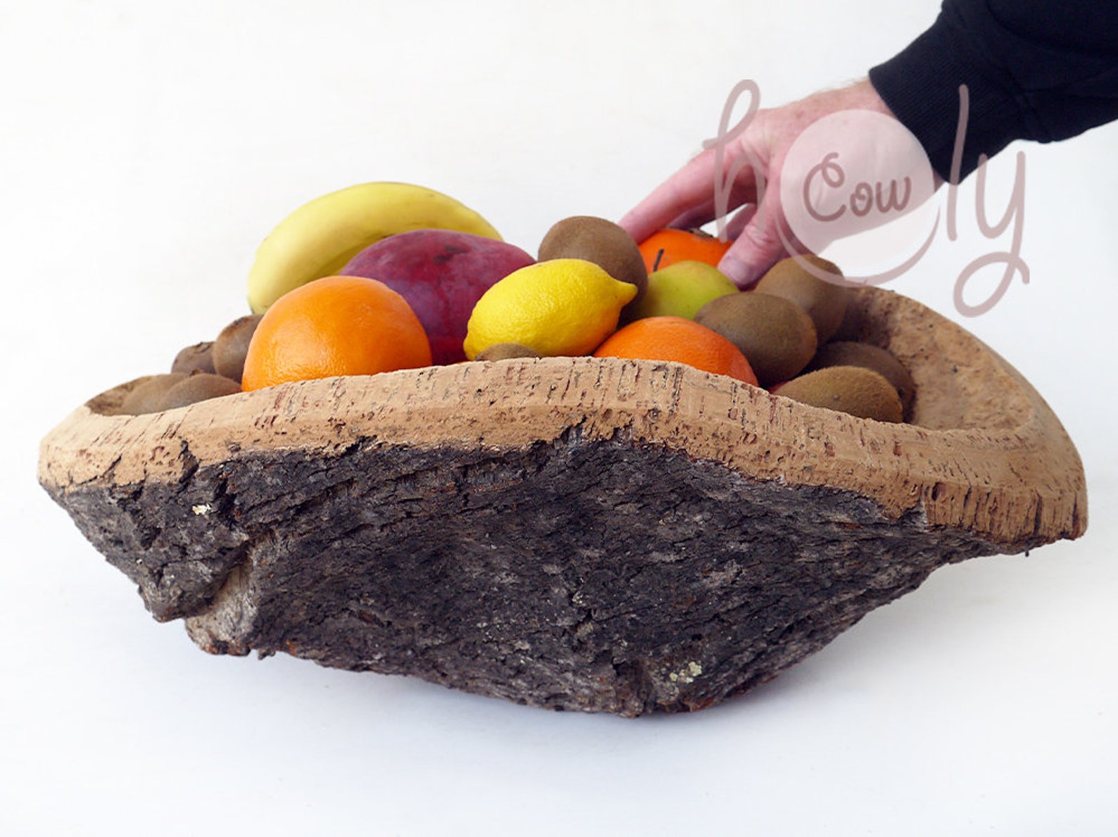Large Eco Friendly Natural Cork Bark Bowl Cork Bowl Rustic - Etsy