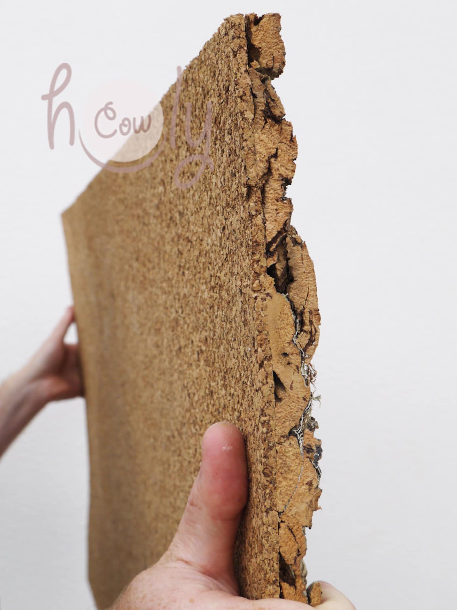 Large Eco Friendly Natural Thick 3D Cork Bark Tiles, Large Wall Tiles ...