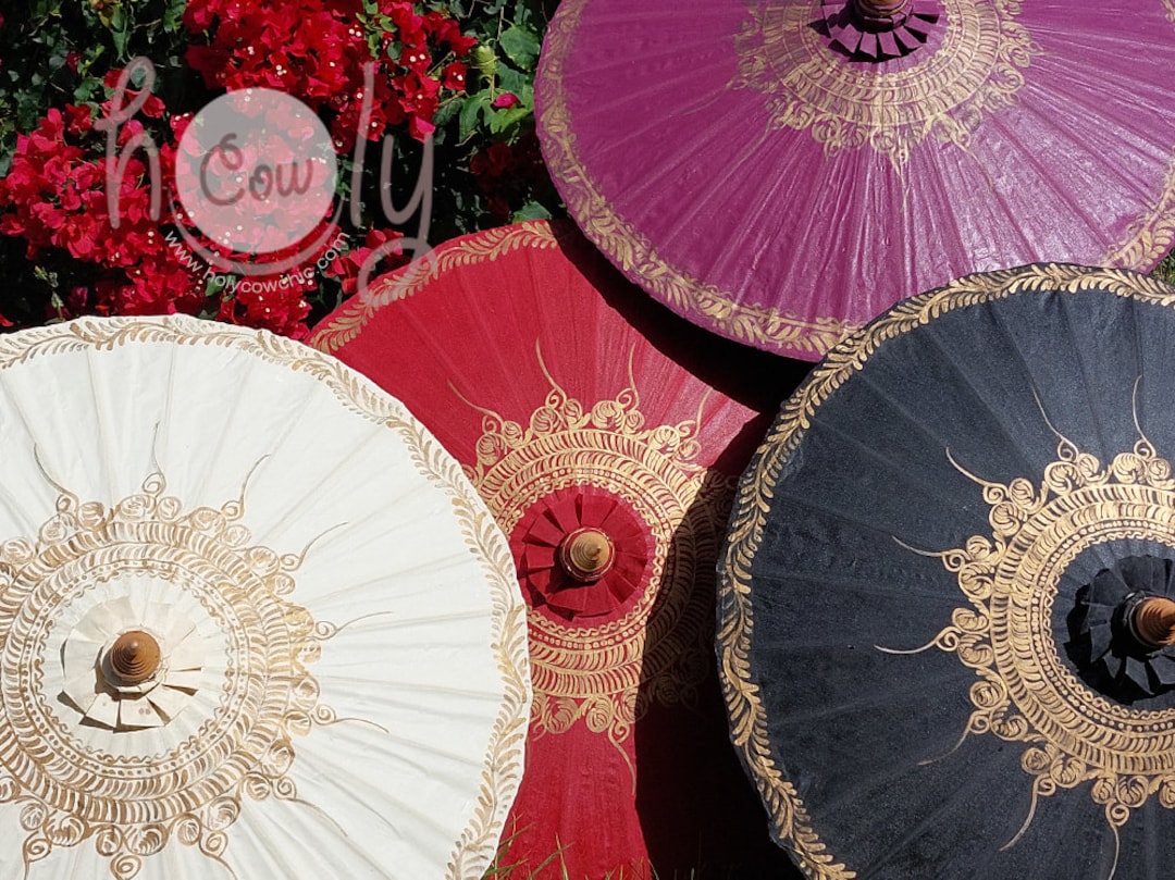 Hand Painted Waterproof Parasols Available in All Colors With FREE ...