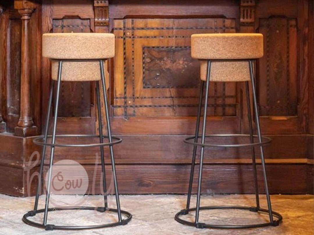 Champagne Stools Made From Eco Friendly Cork and Metal, Choose Your Own ...