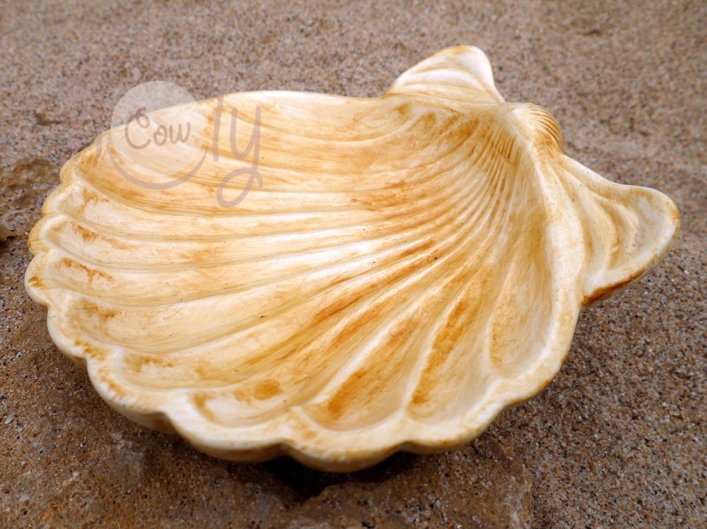 Handmade Large Ceramic Sea Shell Dish | Etsy