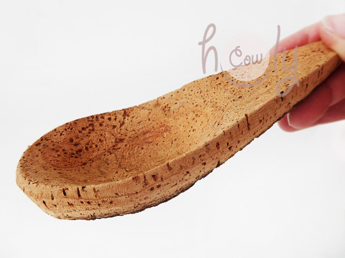 100% Natural Rustic Eco Friendly Sustainable Cork Bark Spoon | Etsy