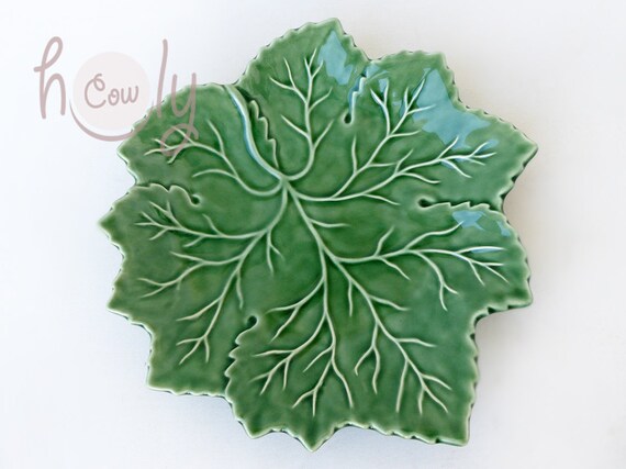 Dining & Serving Kitchen & Dining Home & Living green leaf dish ...