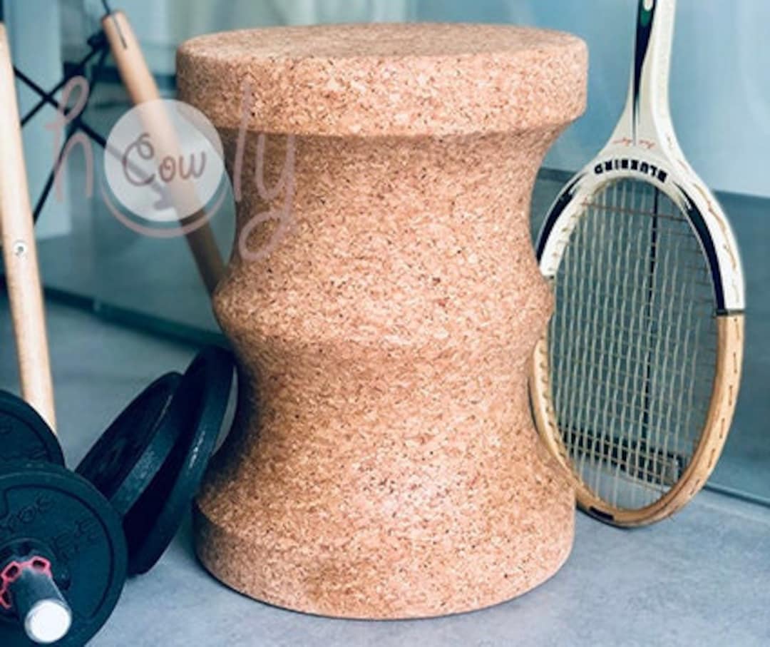 Handmade Eco Friendly Brown Cork End Table or Stool, Eco Friendly Side ...