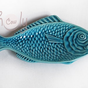Handmade Small Ceramic Fish Dish, Fish Plate, Ceramic Fish Plate, Fish ...