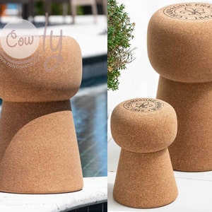 Handmade Eco Friendly Cork Side Tables or Stools in the Shape of Giant ...