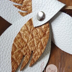 Handmade Leather Leaf Bracelet - Etsy