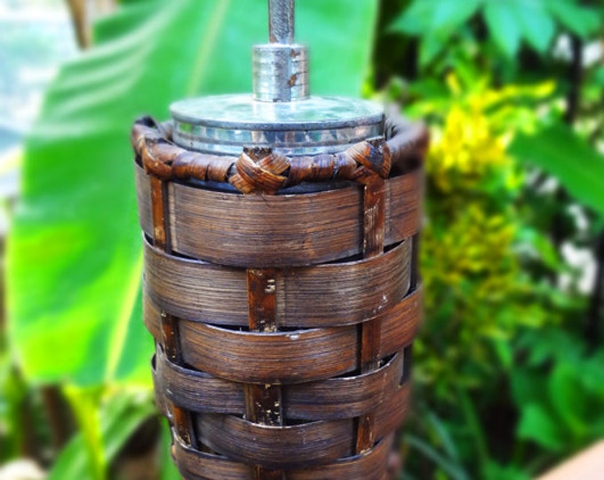 Beautiful Hand Woven Eco Friendly Bamboo Tiki Torch - Etsy