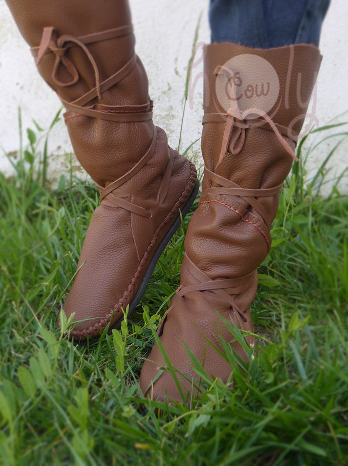 Brown Leather Moccasins, Mens Moccasins, Womens Moccasins, Womens Boho ...