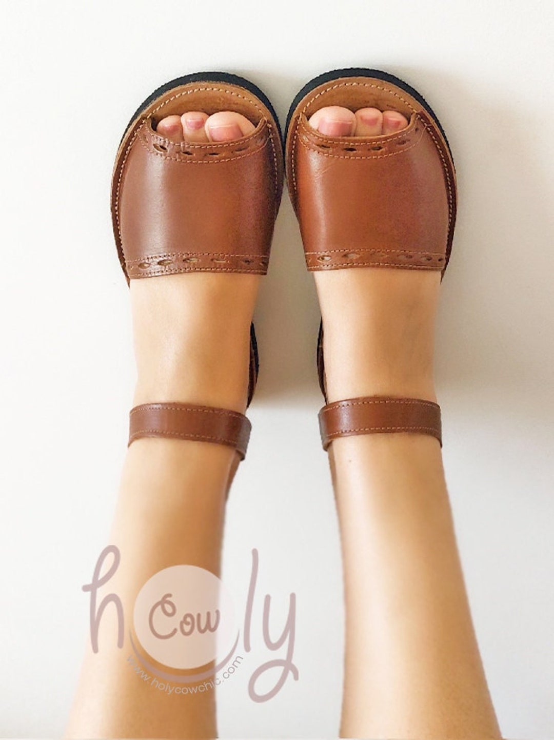 Handmade Brown Leather Sandals, Leather Sandals Women, Boho Sandals ...