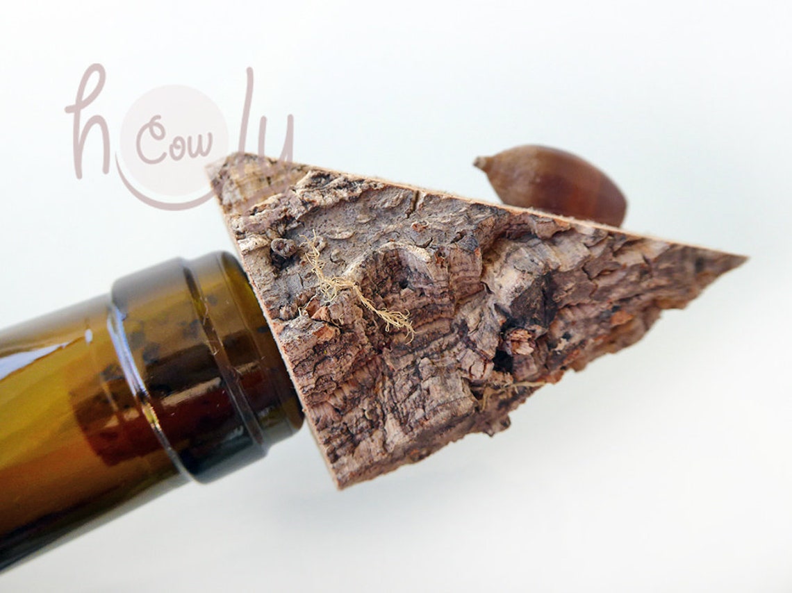Handmade Set of Two Eco Friendly Natural Rustic Cork Bark Wine - Etsy