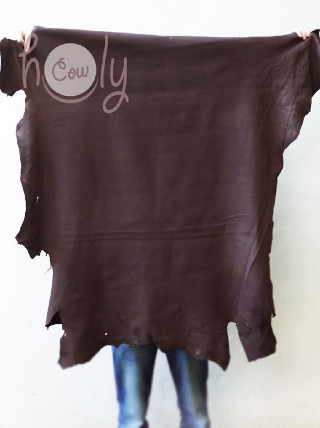 Large Brown Pigskin Leather Hides, Pig Skin Leather Hides, Brown ...