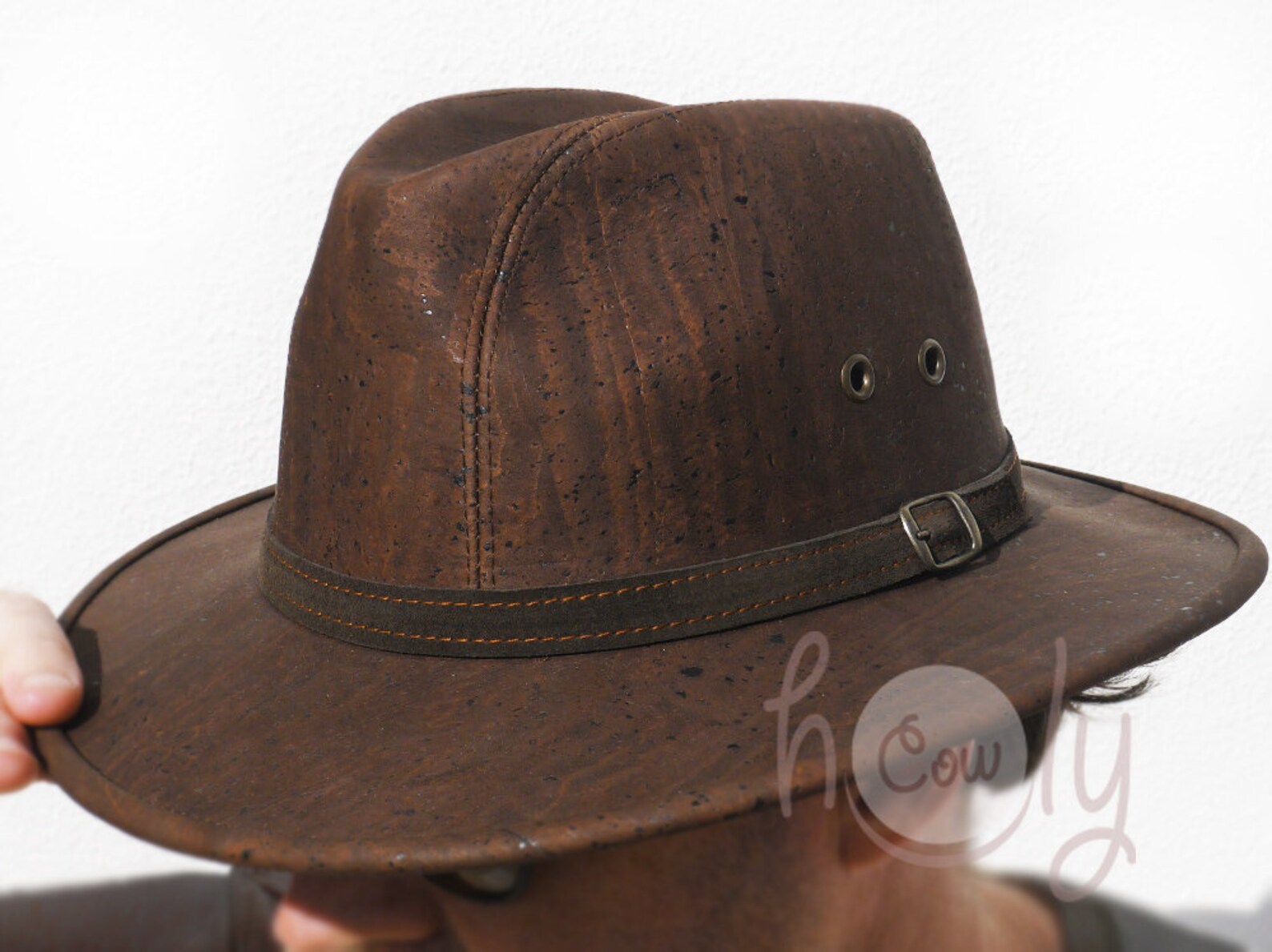 Handmade Eco Friendly Dark Brown Hat Made From Cork Vegan | Etsy