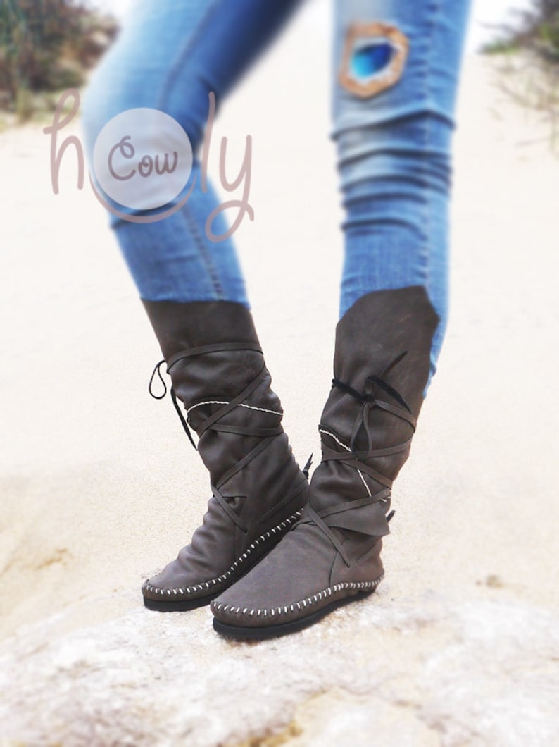 Brown Leather Moccasins Mens Moccasins Womens Moccasins | Etsy