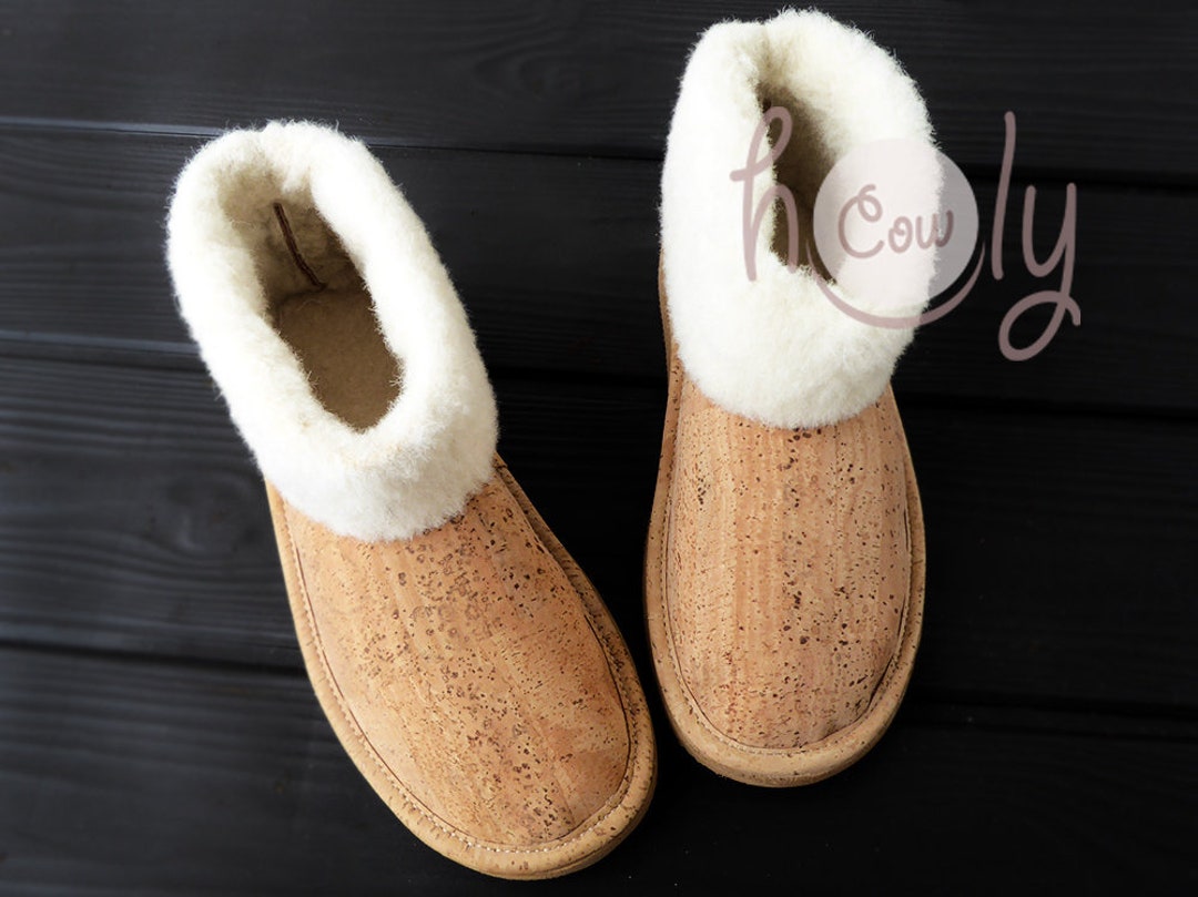 Handmade Eco Friendly Womens Slippers Made From Cork, Vegan Slippers ...