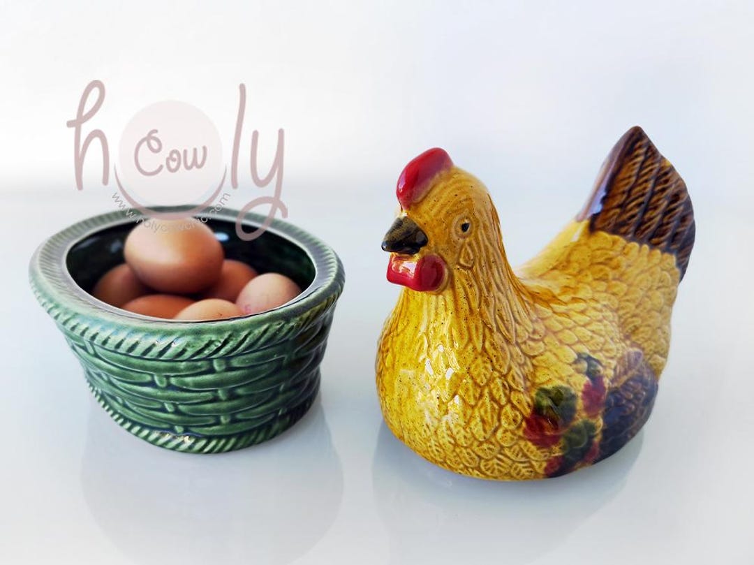 Hand Painted Colorful Ceramic Chicken Holder - Etsy