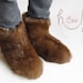 Handmade Sheepskin Woolly Slippers Leather Slippers - Etsy