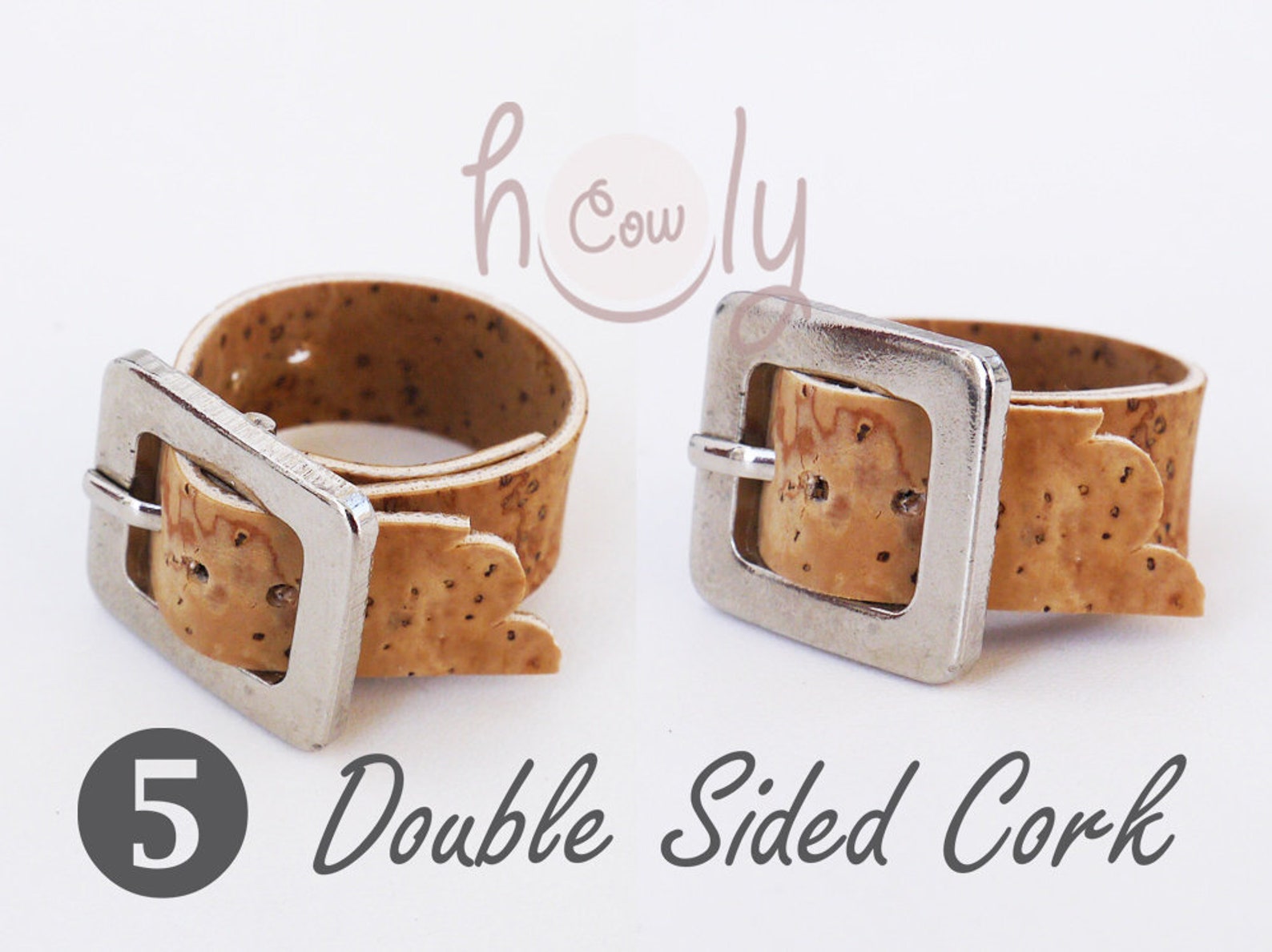 Handmade Eco Friendly Adjustable Cork Ring Cork Ring Vegan - Etsy