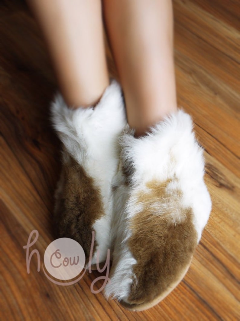 Handmade Sheepskin Slippers, Leather Slippers, Womens Slippers, Boho ...