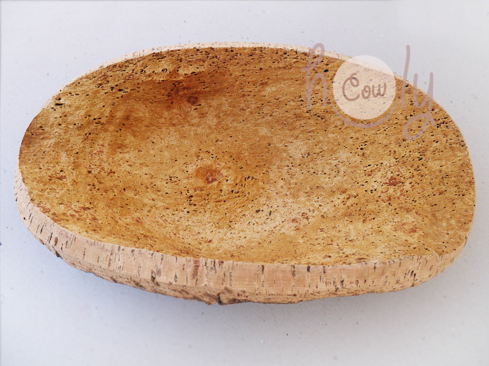 100% Eco Friendly Natural Large Cork Bark Bowl, Cork Bowl, Rustic Bowl ...