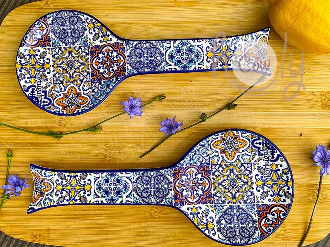 Ceramic Spoon Holder With Traditional Portuguese Patterns, Traditional ...