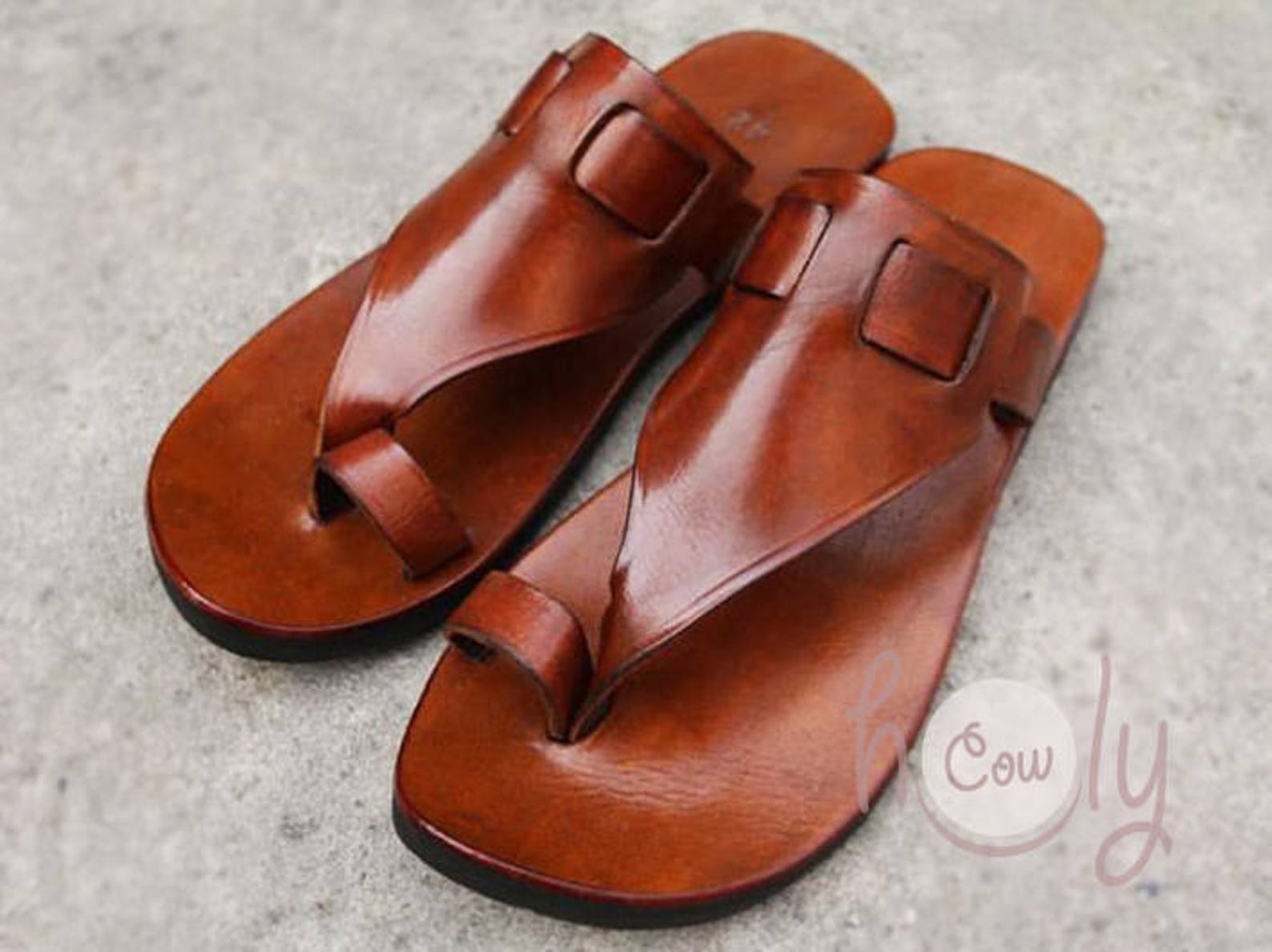 Handmade Leather Sandals, Brown Leather Sandals, Womens Sandals, Mens ...