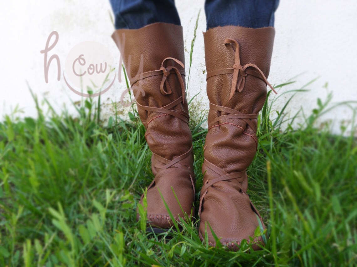 Brown Leather Moccasins, Mens Moccasins, Womens Moccasins, Womens Boho ...