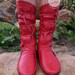 Moccasin, Red Moccasins, Moccasin Boots, Womens Moccasins, Leather ...