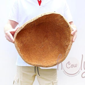Large Eco Friendly Natural Cork Bark Bowl, Cork Bowl, Rustic Bowl ...