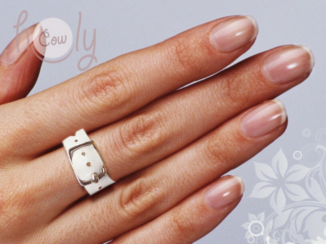 Handmade Adjustable Leather Rings Available in All Colors | Etsy