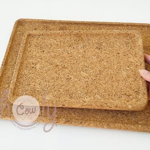 Handmade Eco Friendly Natural Rectangular Cork Bark Tray, Cork Tray ...
