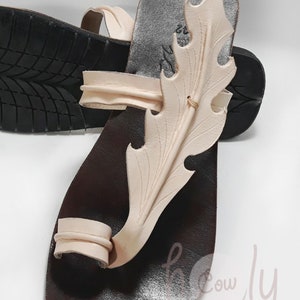 Handmade Leather Leaf Sandals, Womens Sandals, Leather Sandals Women ...