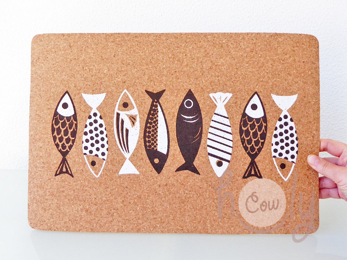 Handmade Rectangular Large Natural Eco Friendly Fish Cork - Etsy