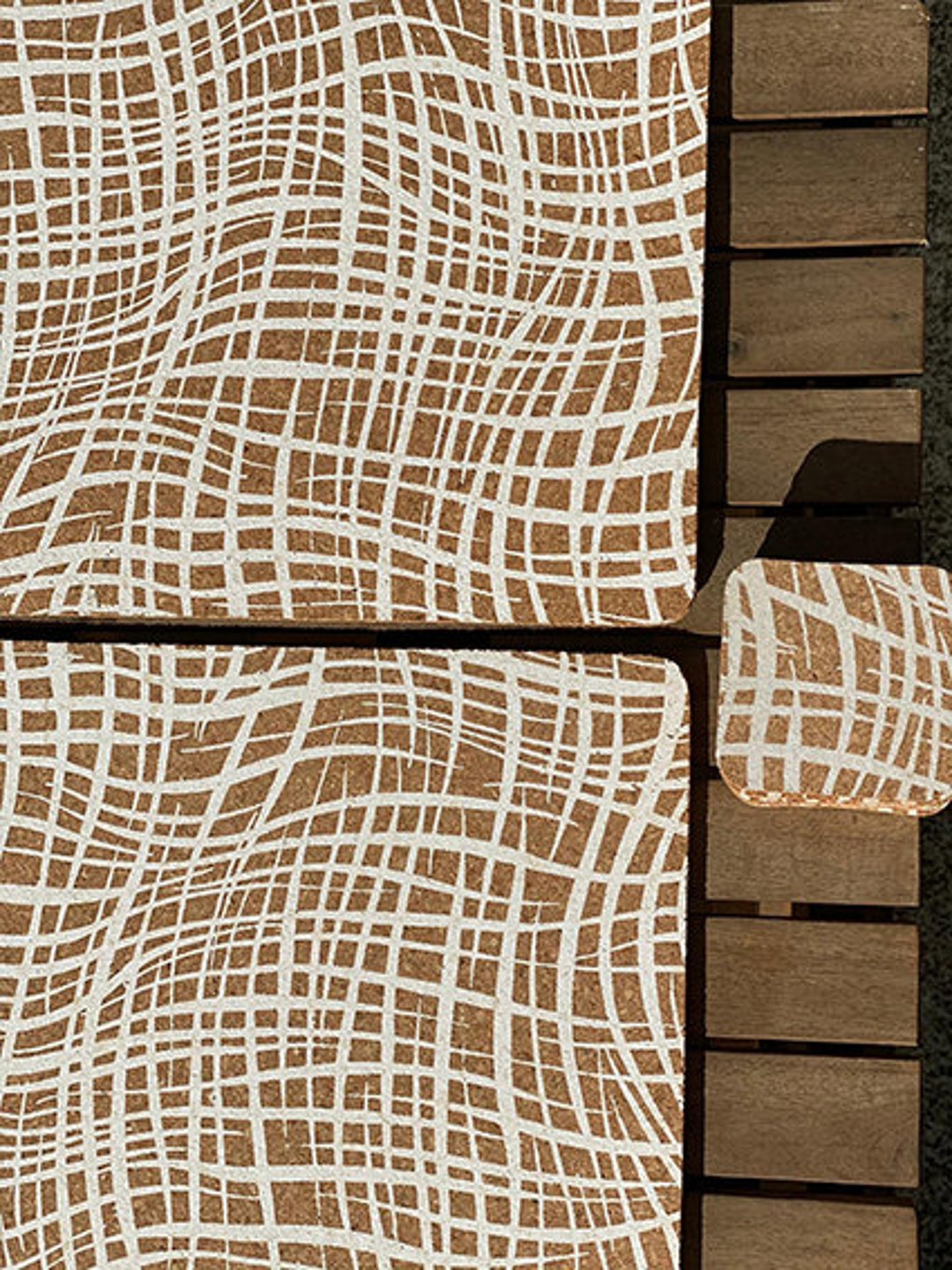 Handmade Rectangular Large Natural Eco Friendly Cork Placemats 44cm X ...