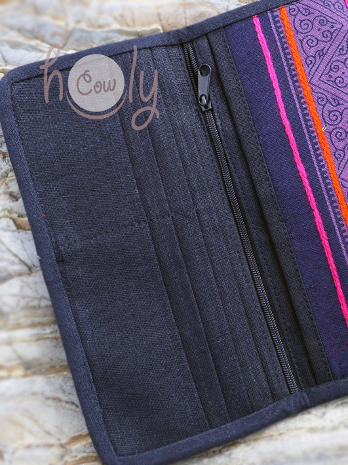 Tribal Wallet Orange Hippie Wallet Ethnic Wallet Boho | Etsy