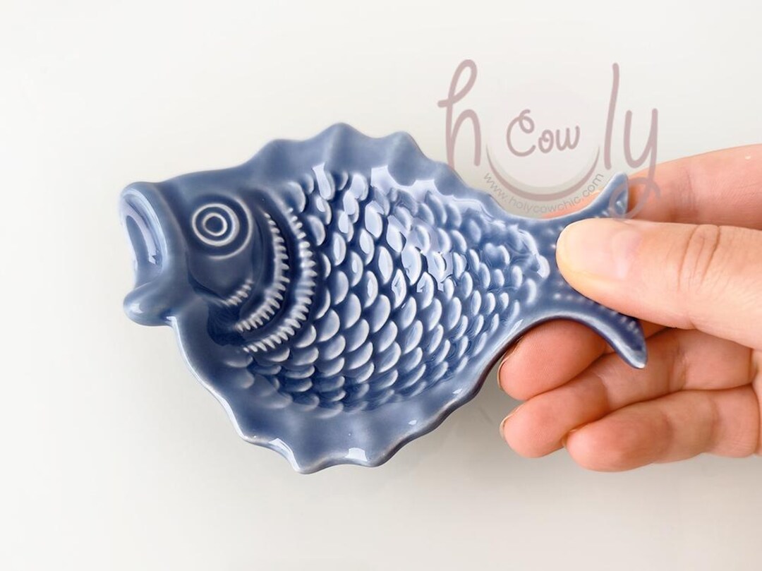Handmade Small Ceramic Fish Dish, Fish Plate, Ceramic Fish Plate, Small ...