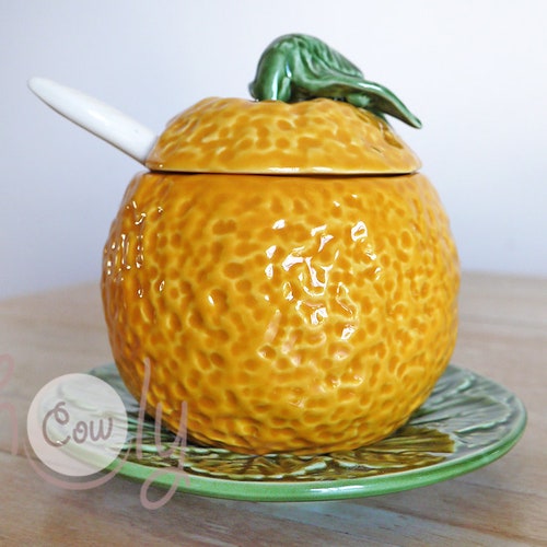 Handmade Ceramic Raspberry Bowl With Spoon on Leaf Plate - Etsy