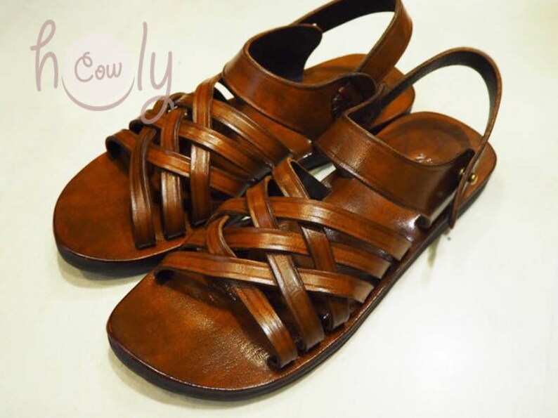 Handmade Leather Sandals Brown Leather Sandals Womens | Etsy