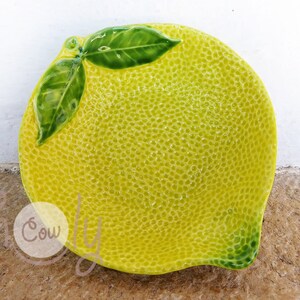 Handmade Ceramic Lemon Dish, Ceramic Dish, Lemon Plate, Ceramic Lemon ...